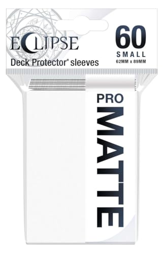 Ultra Pro E-15636 Eclipse Matte Small Sleeves 60 Pack-Arctic White