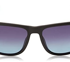 Timberland Men's TBA9269 Polarized Rectangular Sunglasses, Matte Black, 58mm