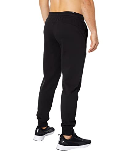 PUMA Mens Essentials Fleece (Available In Big And Tall Sizes) Sweatpants, Cotton Black, Medium US