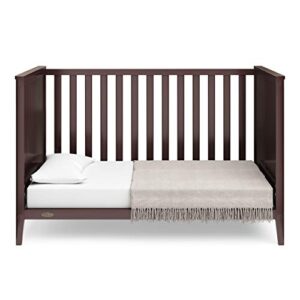 Graco Melbourne 3-in-1 Convertible Crib (Espresso) – Converts from Baby Crib to Toddler Bed and Daybed, Fits Standard Full-Size Crib Mattress, Adjustable Mattress Support Base