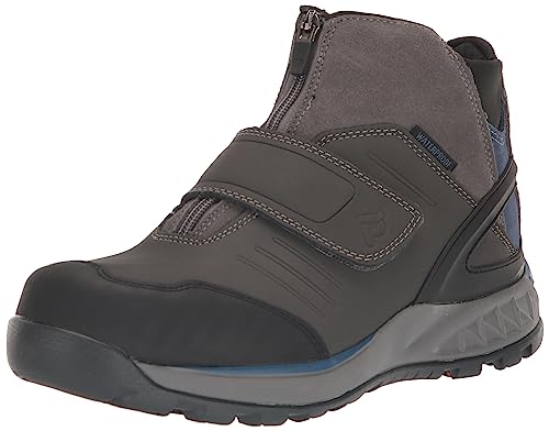 Propét Men's Valais Hiking Boot, Grey/Blue, 13 XX-Wide