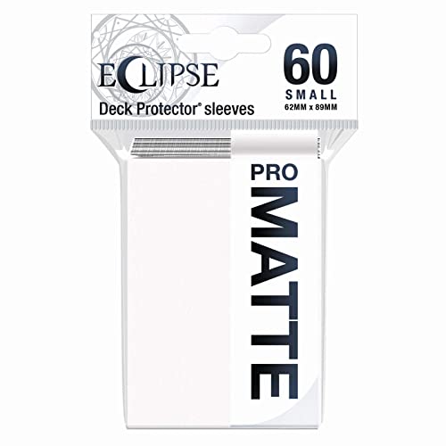 Ultra Pro E-15636 Eclipse Matte Small Sleeves 60 Pack-Arctic White