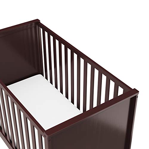 Graco Melbourne 3-in-1 Convertible Crib (Espresso) – Converts from Baby Crib to Toddler Bed and Daybed, Fits Standard Full-Size Crib Mattress, Adjustable Mattress Support Base