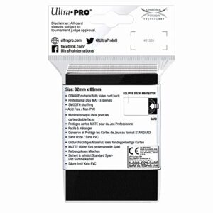 Ultra Pro E-15636 Eclipse Matte Small Sleeves 60 Pack-Arctic White