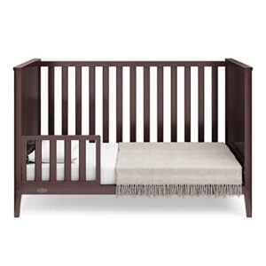 Graco Melbourne 3-in-1 Convertible Crib (Espresso) – Converts from Baby Crib to Toddler Bed and Daybed, Fits Standard Full-Size Crib Mattress, Adjustable Mattress Support Base