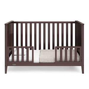 Graco Melbourne 3-in-1 Convertible Crib (Espresso) – Converts from Baby Crib to Toddler Bed and Daybed, Fits Standard Full-Size Crib Mattress, Adjustable Mattress Support Base