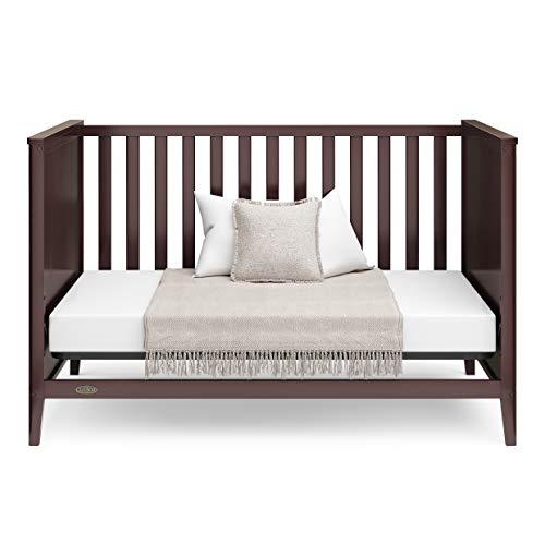 Graco Melbourne 3-in-1 Convertible Crib (Espresso) – Converts from Baby Crib to Toddler Bed and Daybed, Fits Standard Full-Size Crib Mattress, Adjustable Mattress Support Base