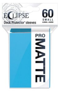 ultra pro - eclipse matte small sleeves 60 pack - sky blue