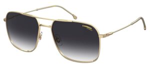 carrera 247/s sunglasses, gold grey frame, grey shaded lens, 716736360935