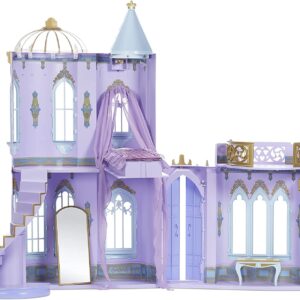 MGA Dream Ella Majestic Castle Playset, Fits 11.5" Fashion Dolls, Furniture & Accessories, Portable 35" H x 18" W Dollhouse Play Pretend Gift for Kids, Toys for Girls & Boys Ages 3 4 5+ Years