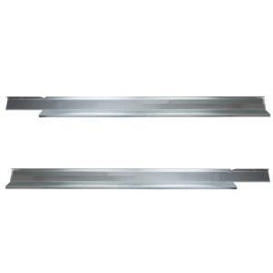 ECOTRIC Slip-on Rocker Panel Silver Compatible with 2008 2009 2010 2011 Focus 4 Door Pair