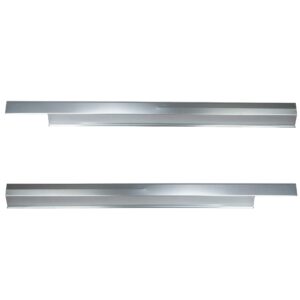 ECOTRIC Slip-on Rocker Panel Silver Compatible with 2008 2009 2010 2011 Focus 4 Door Pair