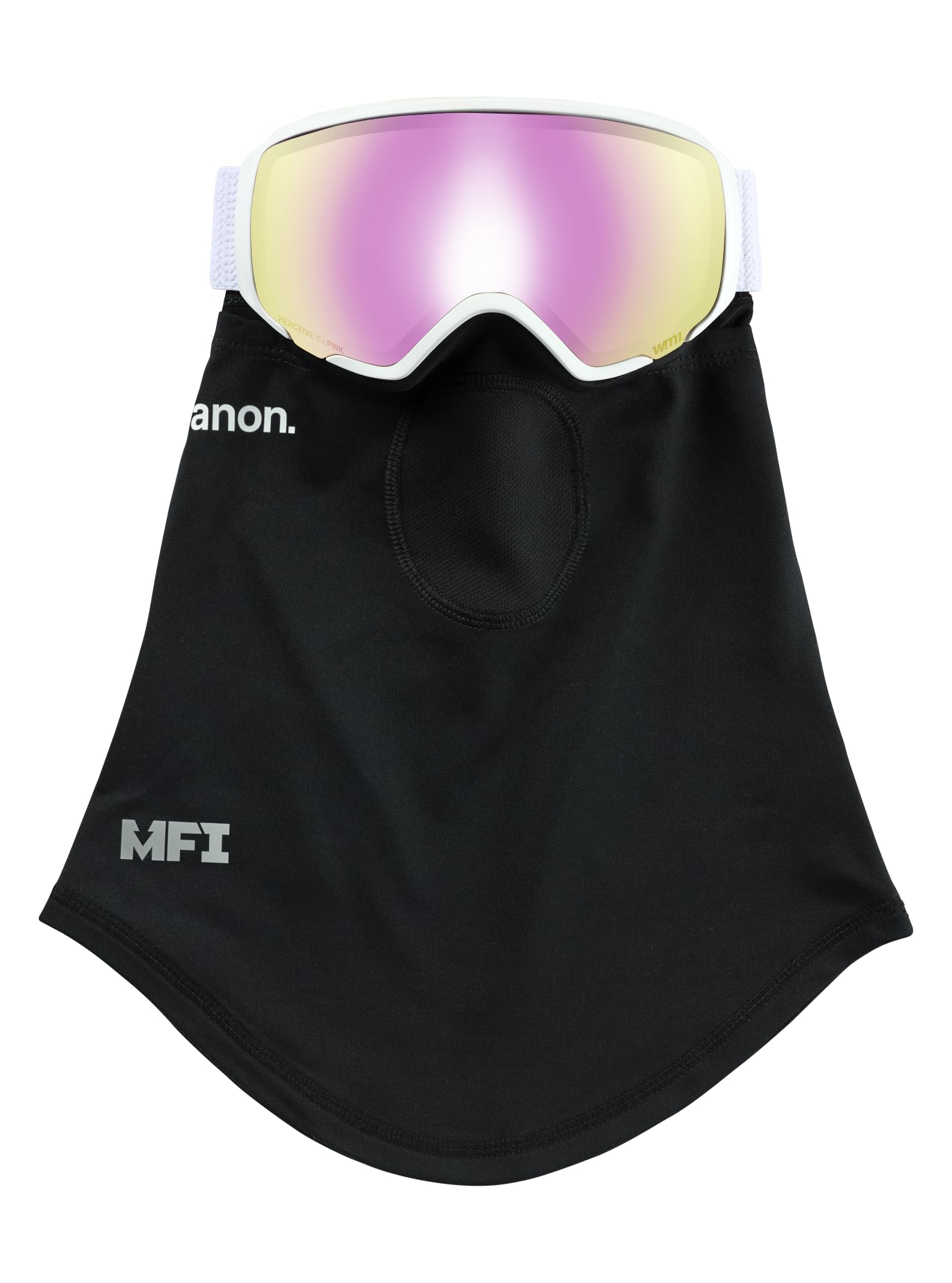 Anon WM1 Womens Goggles + Bonus Lens + MFI Face Mask, Frame: White, Lens: Perceive Cloudy Pink