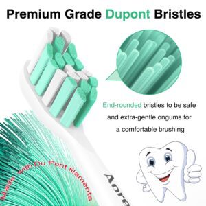 Aoremon Toothbrush Replacement Heads for Philips Sonicare - Compatible with Sonicare ProtectiveClean C2 & Phillips 4100 5100 Click- on Electric Toothbrush