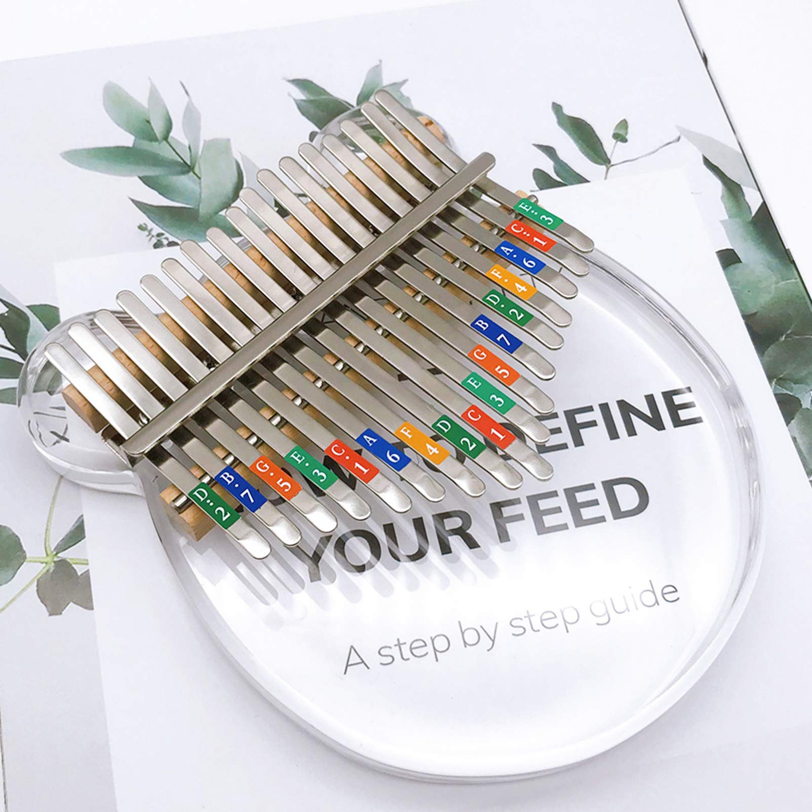 5 Sets Finger Piano Note Sticker Instrument Kids Educational Sticker Kalimba Learning Tool Piano Keyboard Stickers Child Piano Tuba Thumb Staff Paper Supplies Removable