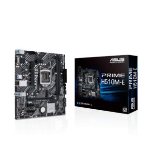 asus prime h510m-e lga1200 (intel® 11th/10th gen) micro-atx motherboard (pcie 4.0,m.2 slot, 1gb lan, dp,hdmi, d-sub, usb 3.2 gen 1, com header, tpm header, 4k@60hz)