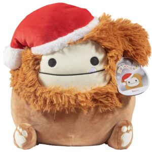 squishmallows original 12-inch benny the santa bigfoot - official jazwares christmas plush - collectible soft & squishy big foot stuffed animal toy - add to your squad - gift for kids, girls & boys