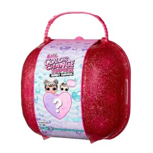 l.o.l. surprise! lol surprise color change bubbly surprise (pink) with exclusive doll & pet collectible including 6 more surprises in playset- gift for kids, toys for girls age 4 5 6 7+ years old