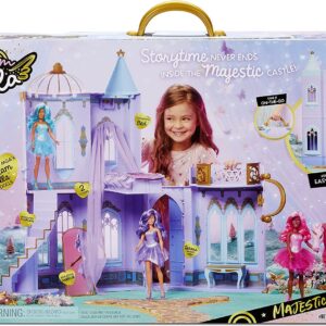 MGA Dream Ella Majestic Castle Playset, Fits 11.5" Fashion Dolls, Furniture & Accessories, Portable 35" H x 18" W Dollhouse Play Pretend Gift for Kids, Toys for Girls & Boys Ages 3 4 5+ Years