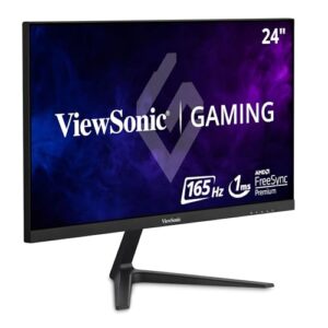 viewsonic omni vx2418-p-mhd 24 inch 1080p 1ms 165hz gaming monitor with freesync premium, eye care, hdmi and displayport