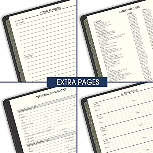 AT-A-GLANCE 2022 Monthly Planner by AT-A-GLANCE, 7" x 8-3/4", Medium, Wirebound, Recycled, Black (70120G05)