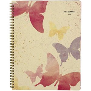 2022 weekly & monthly planner by at-a-glance, 8-1/2" x 11", large, recycled, watercolors (791-905g)