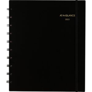 2022 Weekly & Monthly Appointment Book & Planner by AT-A-GLANCE, 8-3/4" x 11", Large, Move-A-Page, Black (70950E05)