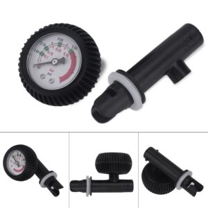 RiToEasysports Inflatable Boat Air Pressure Gauge,Nylon Gauge Barometer for Kayak Raft Measurement Range 0-0.35 Bar