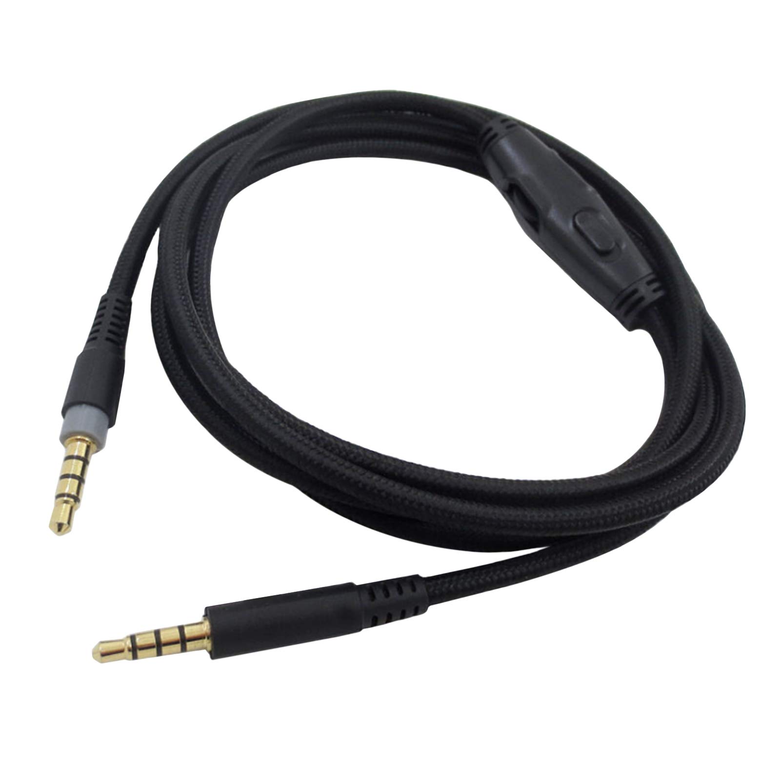 Meijunter Audio Cable with Inline Mute Volume Control Compatible with HyperX Cloud Mix/HyperX Cloud Alpha Gaming Headset