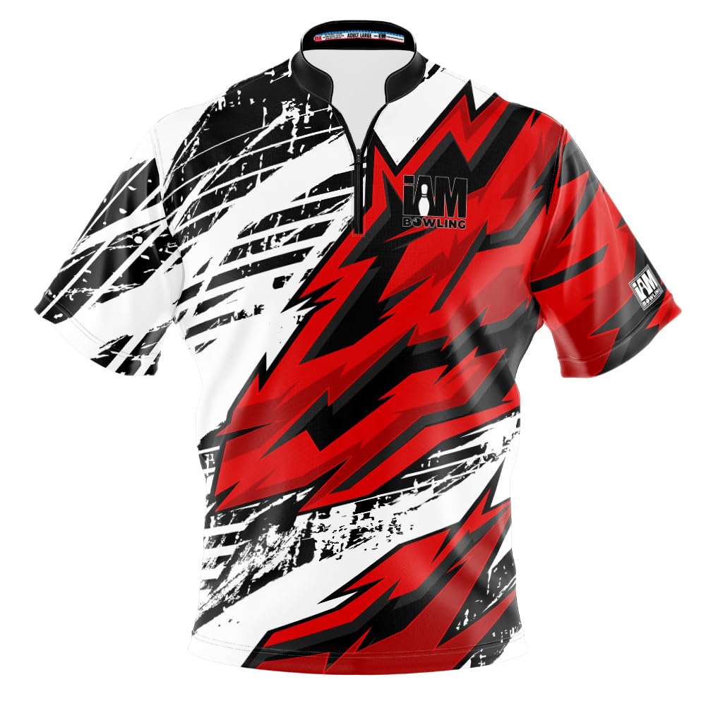 Logo Infusion Dye-Sublimated Bowling Jersey (Sash Collar) - I AM Bowling Fun Design 2009 - NO Logo (Men's 2X) Multicolored