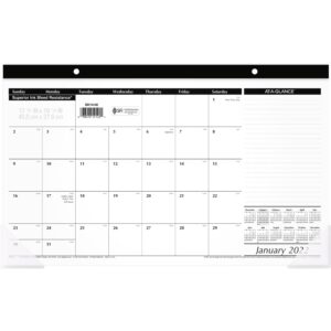 2022 desk calendar, at-a-glance desk pad calendar, 17-3/4" x 11", compact (sk1400)