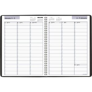 2022 Weekly Appointment Book & Planner by AT-A-GLANCE, 8" x 11", Large, DayMinder, Black (G52000)