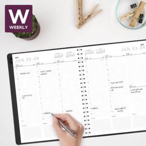 2022 Weekly & Monthly Planner by AT-A-GLANCE, 8-1/4" x 11", Large, Contemporary, Graphite (70950X45)