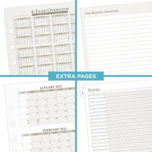 2022 Daily & Monthly Planner Refill by AT-A-GLANCE, 92010 Day-Timer, 5-1/2" x 8-1/2", Size 4, Two Page per Day (481-225A)