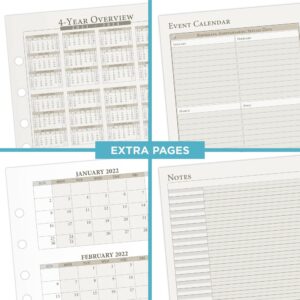 2022 Weekly & Monthly Planner Refill by AT-A-GLANCE, 91010 DAY-TIMER, 5-1/2" x 8-1/2", Size 4, Desk Size, Loose-Leaf (481-285Y)