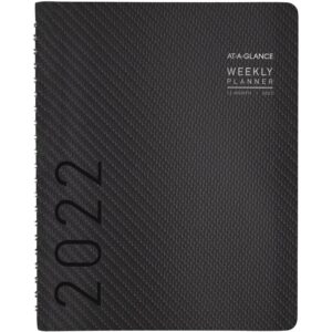 2022 weekly & monthly planner by at-a-glance, 8-1/4" x 11", large, contemporary, graphite (70950x45)