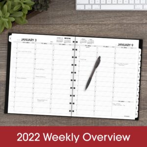 2022 Weekly & Monthly Appointment Book & Planner by AT-A-GLANCE, 8-3/4" x 11", Large, Move-A-Page, Black (70950E05)