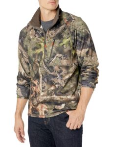 nomad mens utility 1/2 zip | wind resistant pullover hunting jacket, mossy oak droptine camo, xx-large