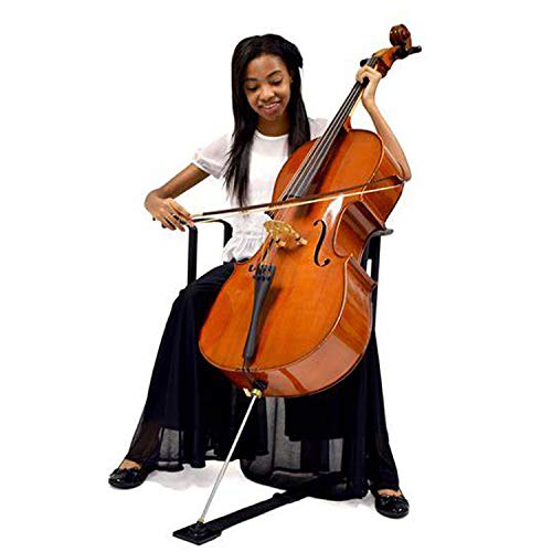 Farcaya Cello Endpin Anchor Non-slip Stopper Rest Holder Stand Cello Antiskid Device Adjustable Strap with Thick Pad