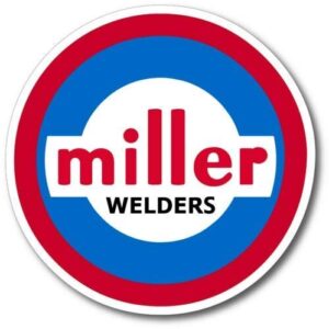 set of 3 -miller welder 1960 sticker