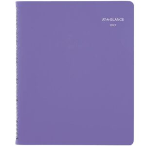 at-a-glance 2022 weekly & monthly appointment book & planner by at-a-glance, 8-1/2" x 11", large, beautiful day, lavender (938p-905)