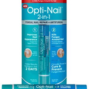 Opti-Nail 2-in-1 Fungal Nail Repair Plus Antifungal, Improves Nail Appearance and Kills Fungus Around Nail