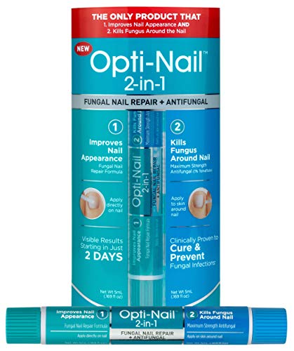 Opti-Nail 2-in-1 Fungal Nail Repair Plus Antifungal, Improves Nail Appearance and Kills Fungus Around Nail