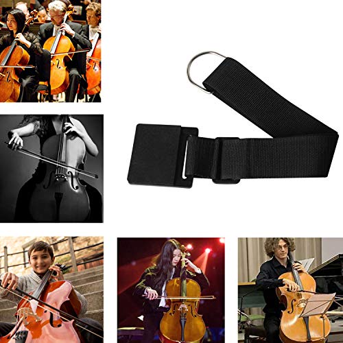 Farcaya Cello Endpin Anchor Non-slip Stopper Rest Holder Stand Cello Antiskid Device Adjustable Strap with Thick Pad