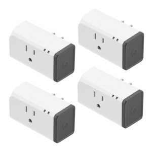 sonoff s31 wifi smart plug with energy monitoring, 15a smart outlet socket etl certified, work with alexa & google home, ifttt supporting, 2.4 ghz wifi only (4-pack)