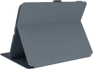 speck products balancefolio ipad pro 12.9” (3rd, 4th, 5th generation) case, stormy grey/charcoal grey, 1 count