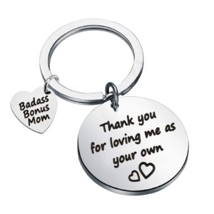 kuiyai thank you for loving me as your own keychain (ks-badass bonus mom)