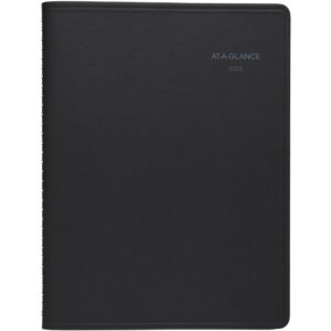 2022 weekly & monthly appointment book & planner by at-a-glance, 8-1/4" x 11", large quicknotes, black (7695005)