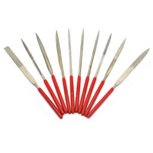 Harrier Guitar Nut Files Needle Fret Saddle Files Guitar Repair Luthier Tool Set of 10Pcs.