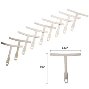 Toolly Guitar Notched Straight Edge Luthier Tools, String Action Gauge and Radius Gauge Guitar Setup Tools